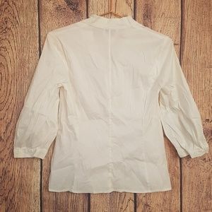 Talbots | Tops | Talbots White Blouse Size 6 | Poshmark
